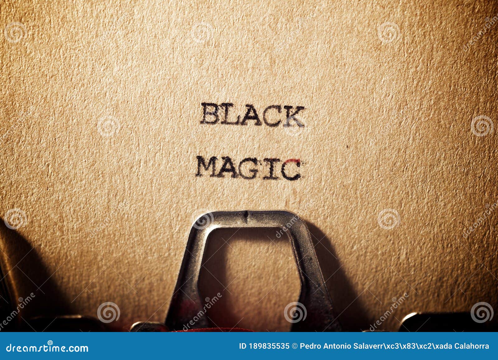 Black magic text stock image. Image of idea, satan, brown - 189835535