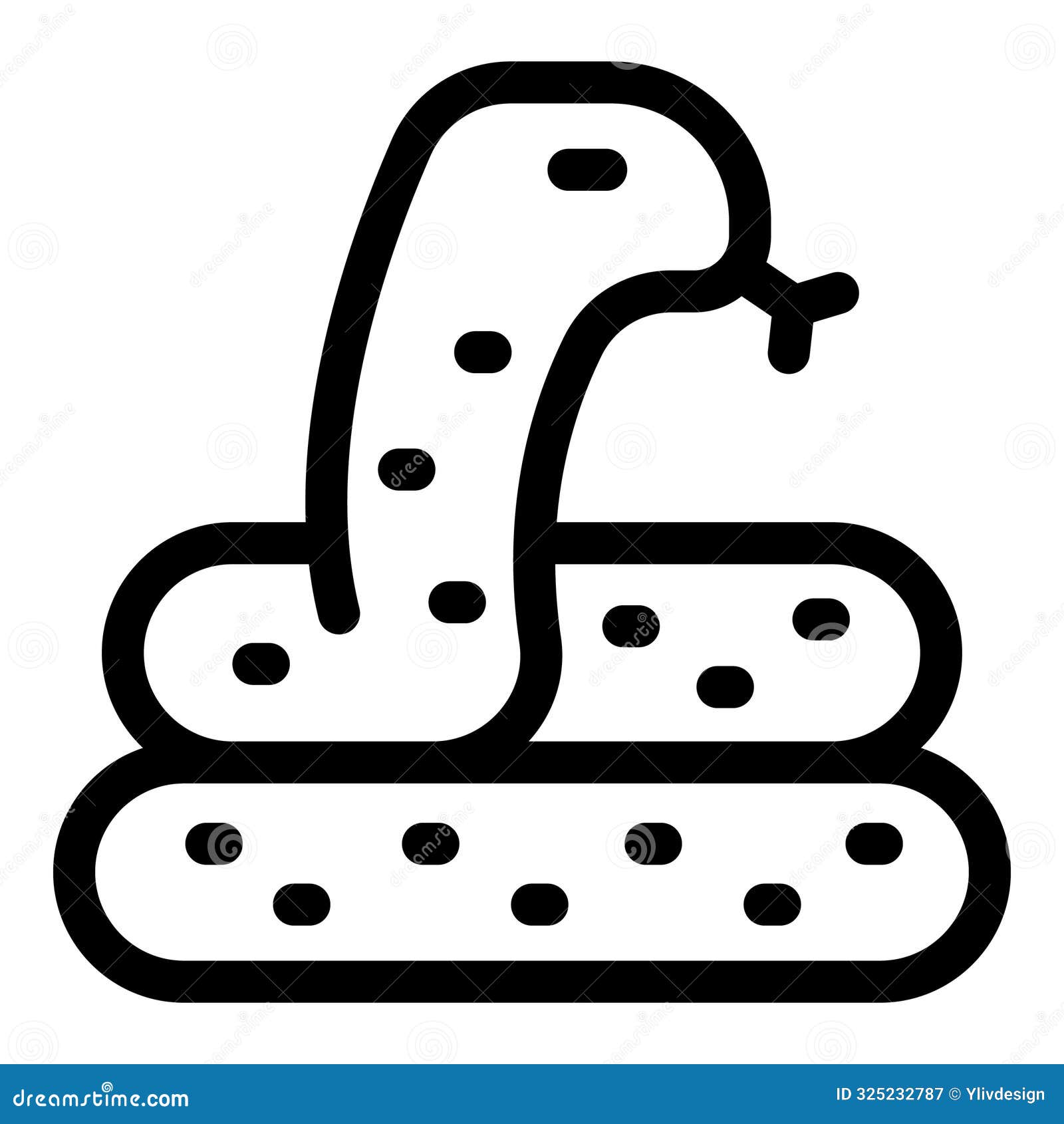 Black Mamba Snake Icon, Simple Style Stock Vector - Illustration of ...