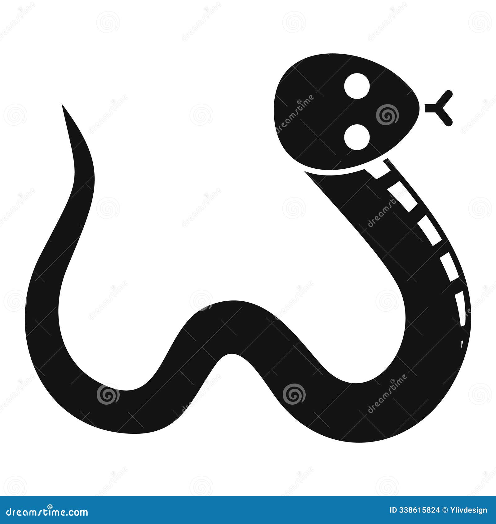 Black Mamba Snake Mascot. Esport Logo Design Vector Illustration ...
