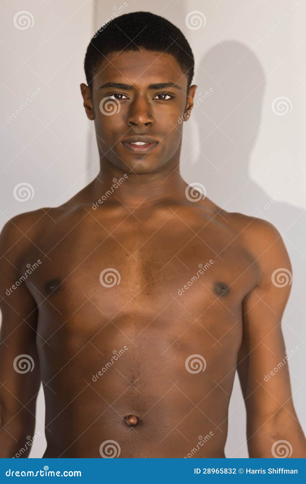Black man stock photo. Image of american, black, shirtless - 28965832