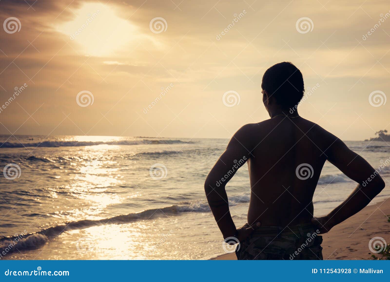 Man with his back stock photo. Image of attractive, black - 112543928