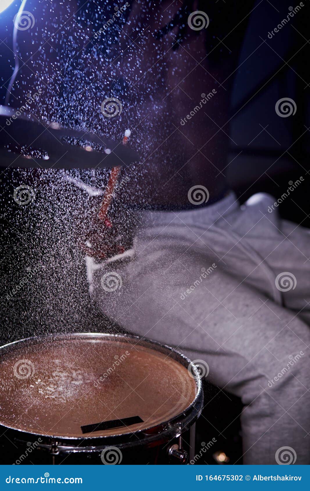 Black Man Beating with Drum Sticks Stock Photo - Image of bass ...