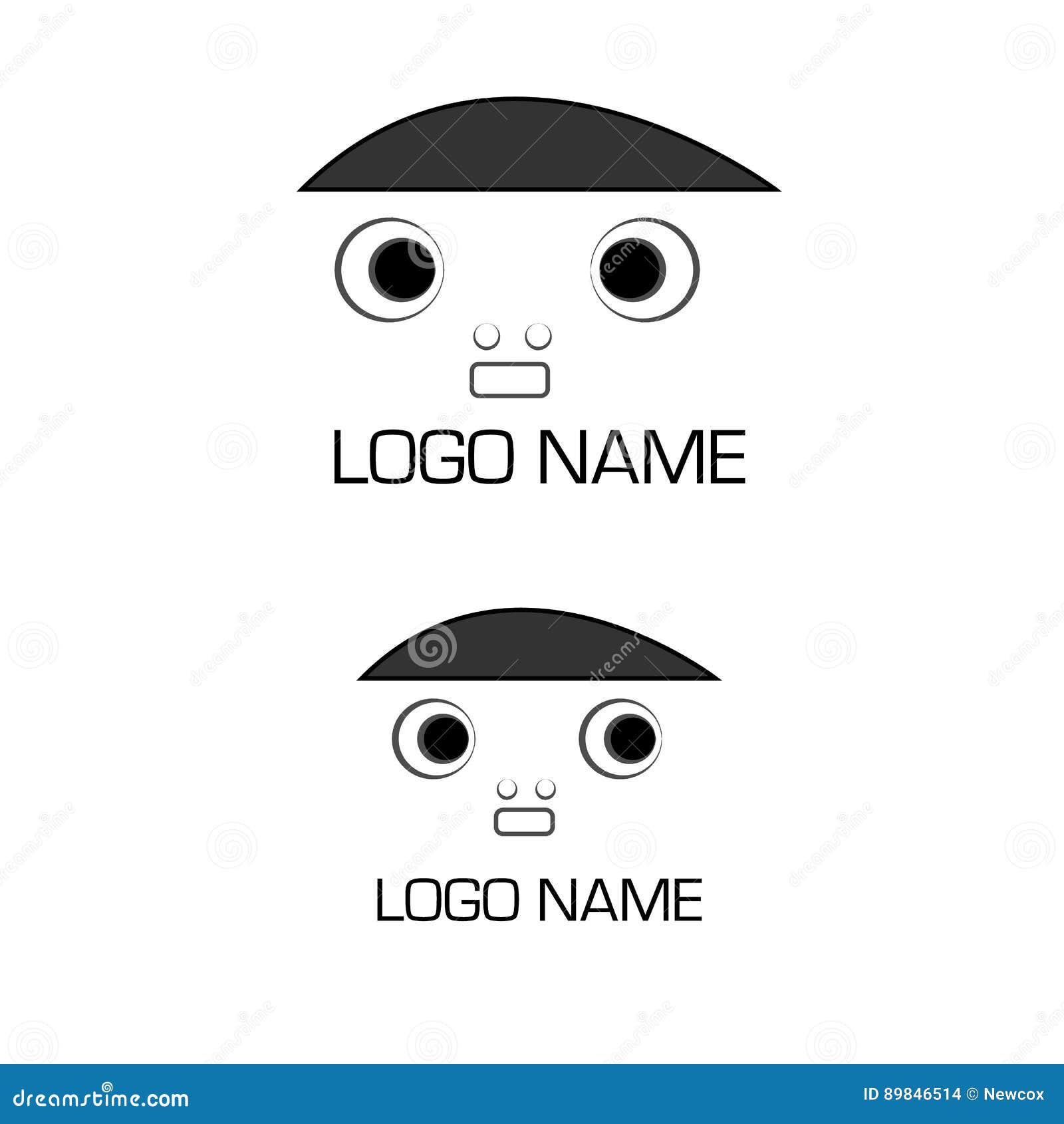 Black man LOGO stock vector. Illustration of attractive - 89846514