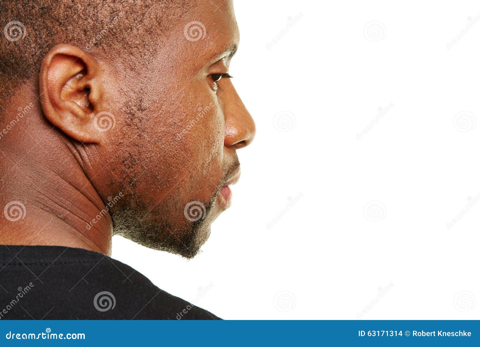 Black man looking pensive stock photo. Image of africans - 63171314