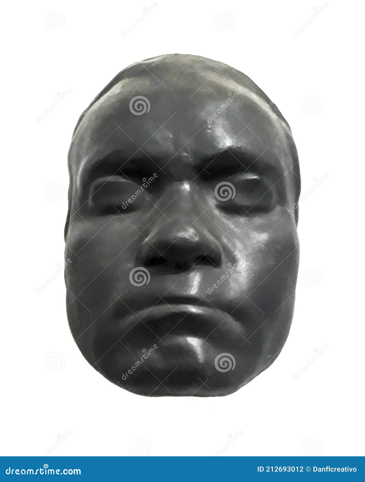 Black Man Mask Isolated Photo Stock Photo - Image of halloween, horror ...