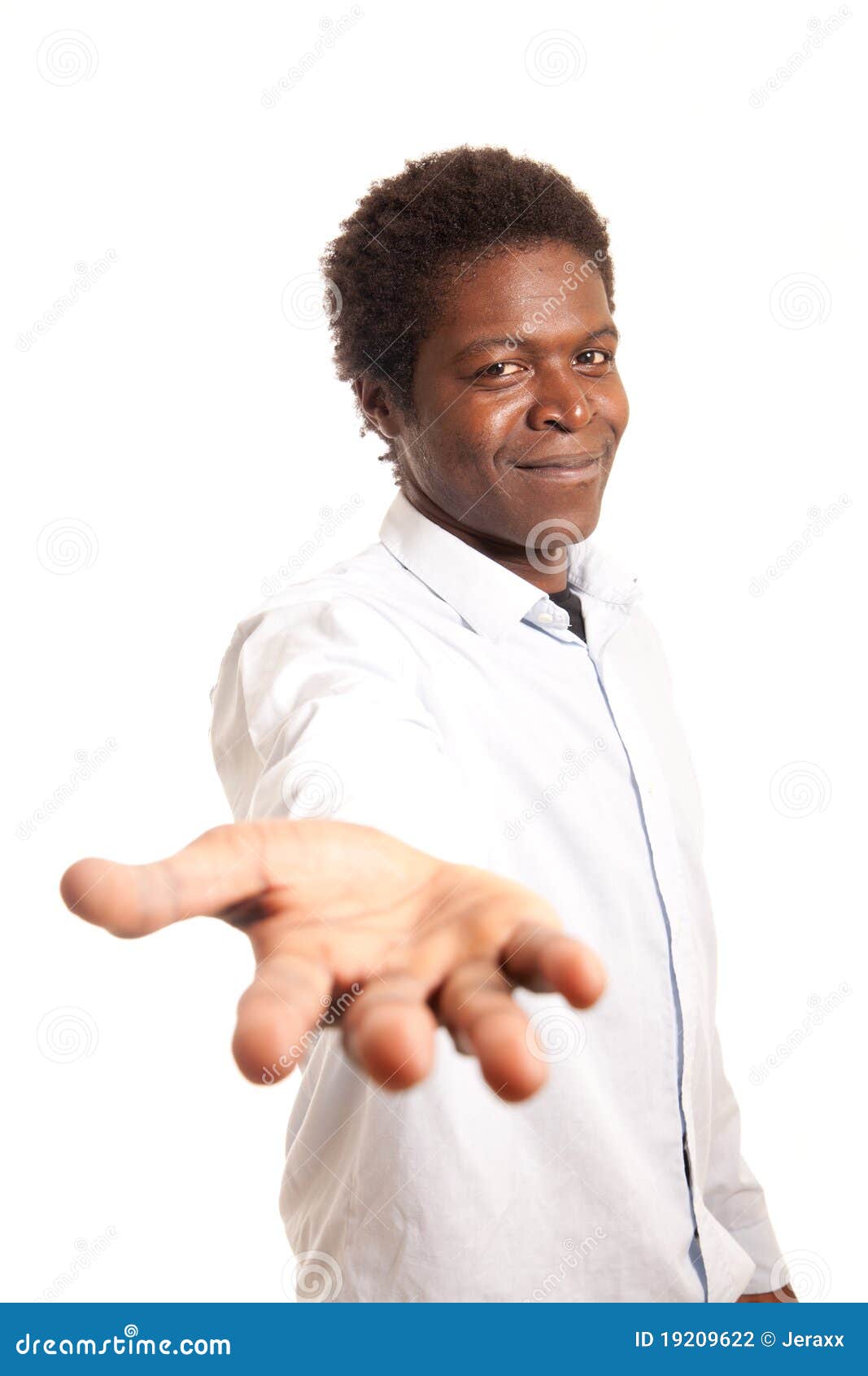 Black man offering help stock photo. Image of corporate - 19209622