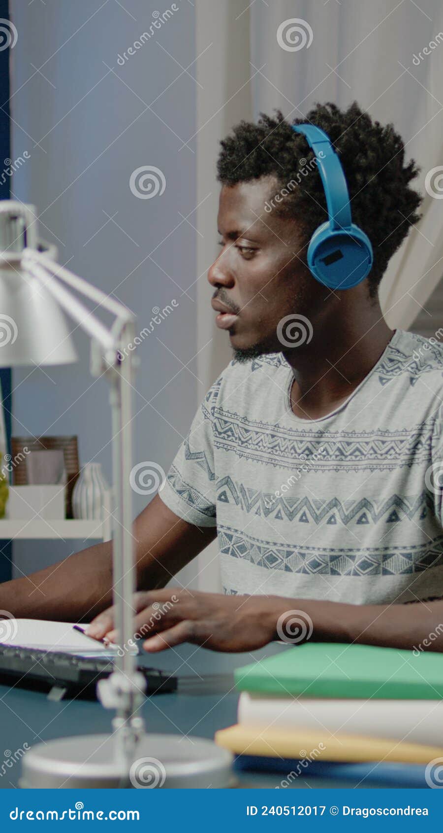 Black Man Working As Engineer with Architectural Software on Computer ...