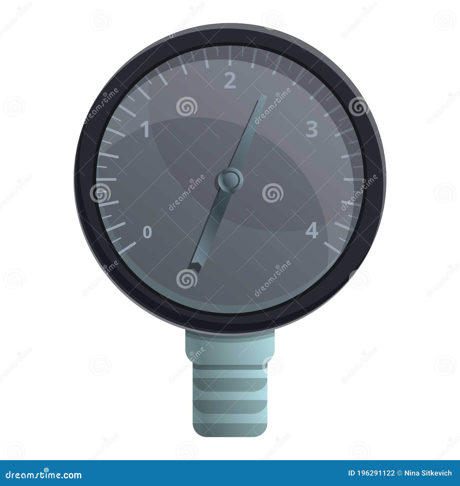 Black Manometer Icon, Cartoon Style Stock Vector - Illustration of ...