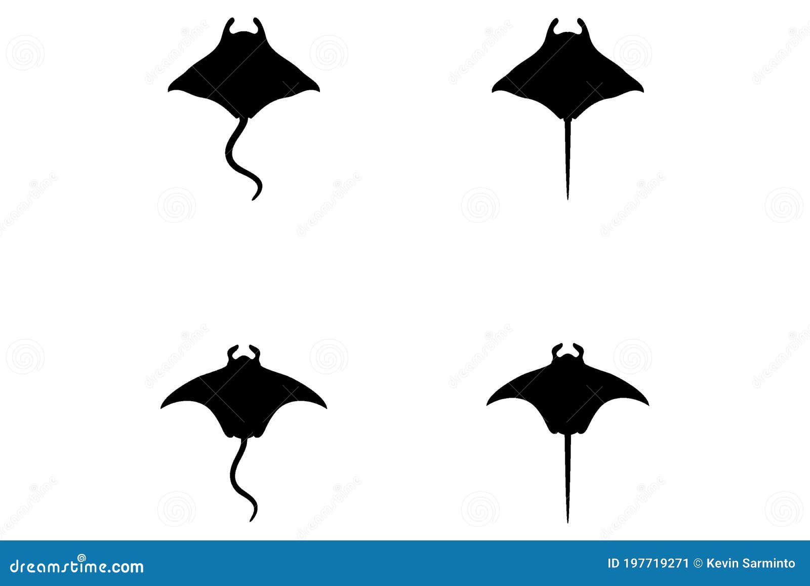 Manta Ray Vector Icon Isolated On Transparent Background, Manta ...