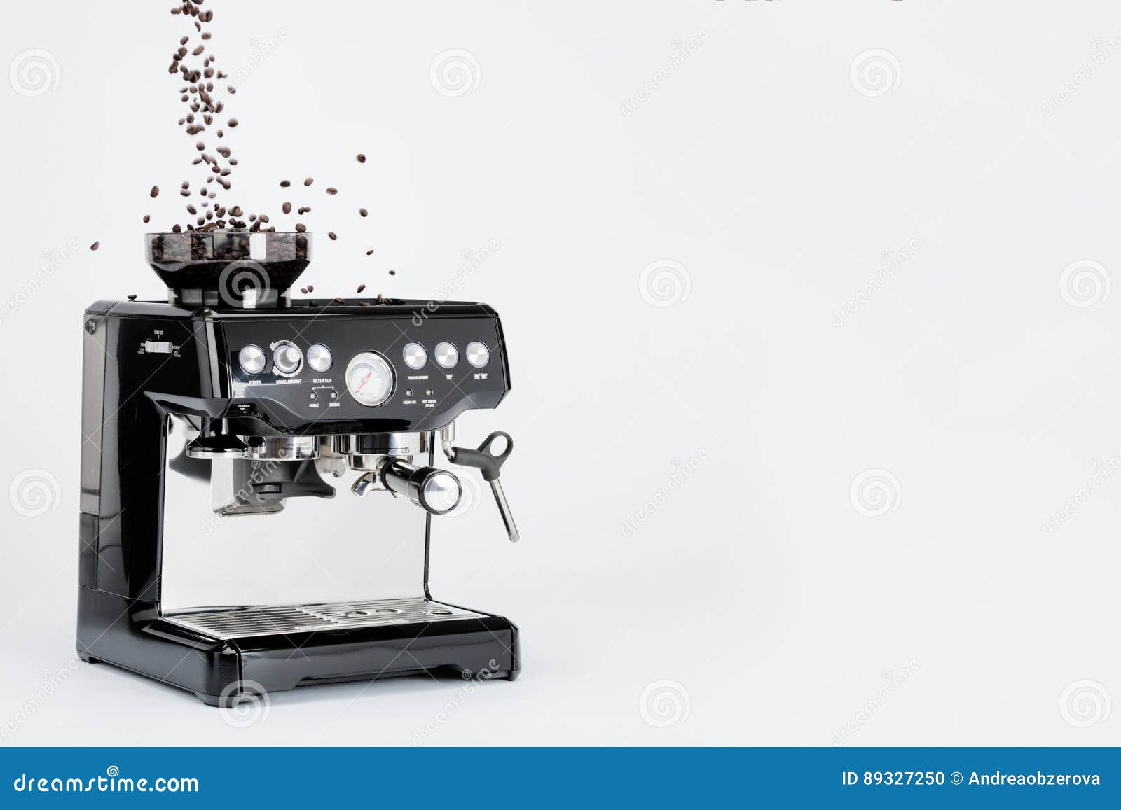 Manual Coffee Maker With Hand Grinder, Dripper And Beans Stock Image ...