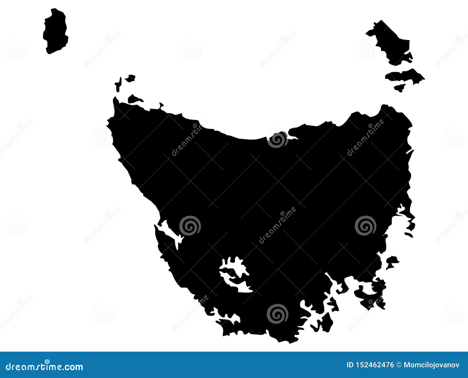 State Of Tasmania Map On Transparent Background. Map State Of Tasmania ...