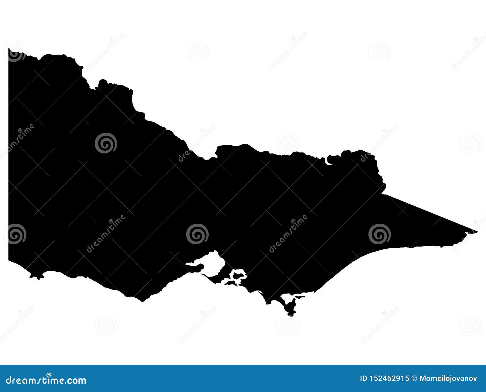 State Of Victoria Map On Transparent Background. Map State Of Victoria ...