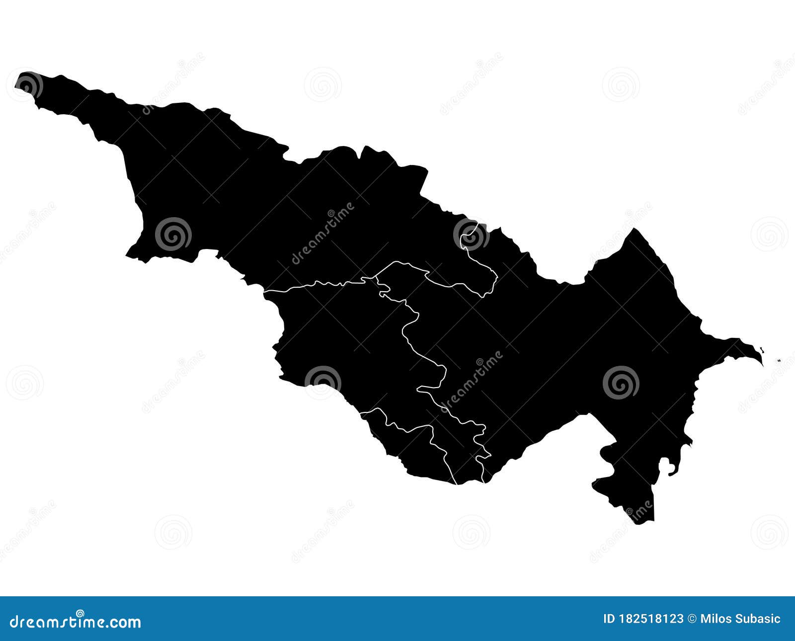 Black Map of Caucasus Countries Stock Vector - Illustration of caucasus ...