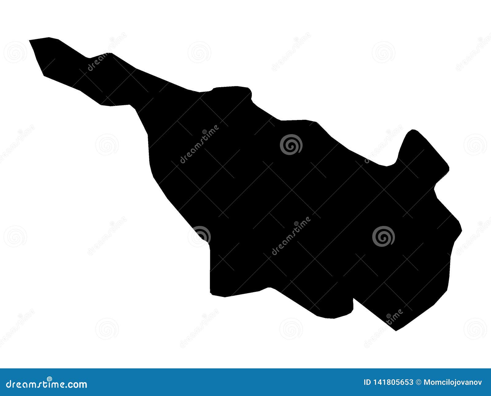 Black Map of German State of Bremen Stock Vector - Illustration of ...