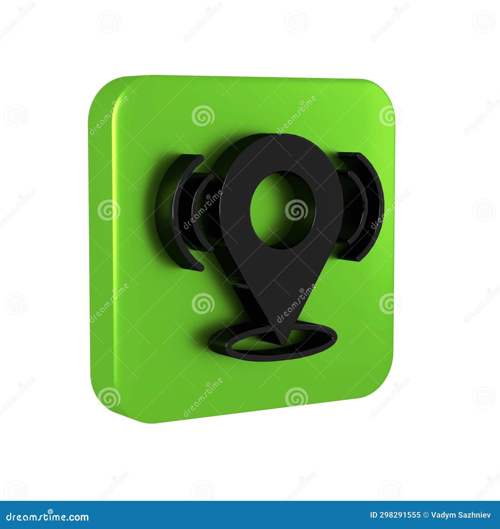 Black Map Pin Icon Isolated on Transparent Background. Navigation ...