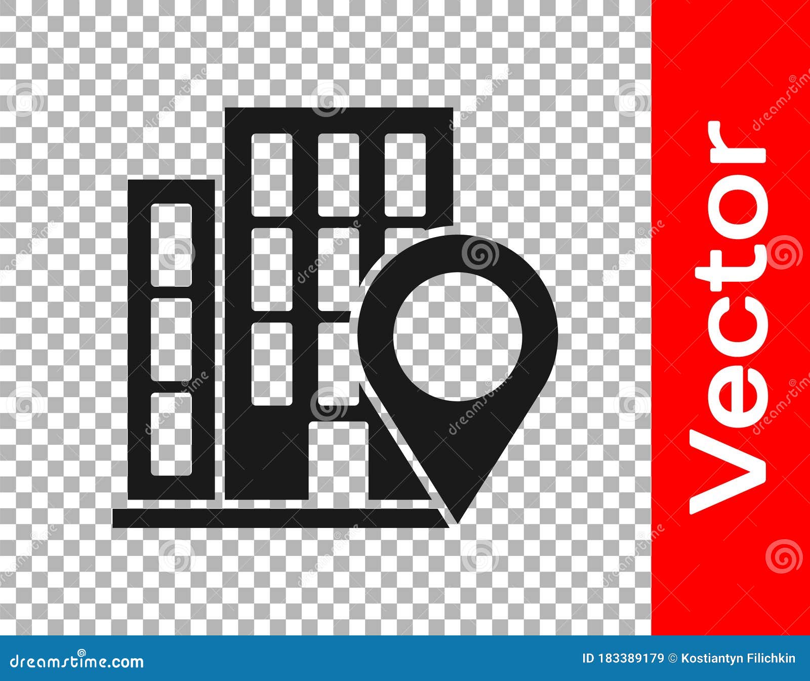 Black Map Pointer with House Icon Isolated on Transparent Background ...