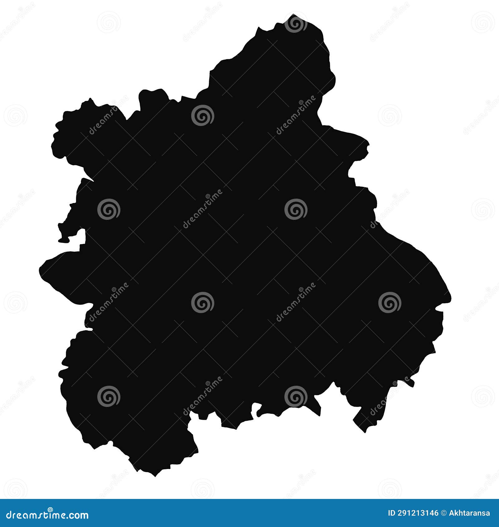 West Midlands England Administrative Map Set - Blank Outline Map ...