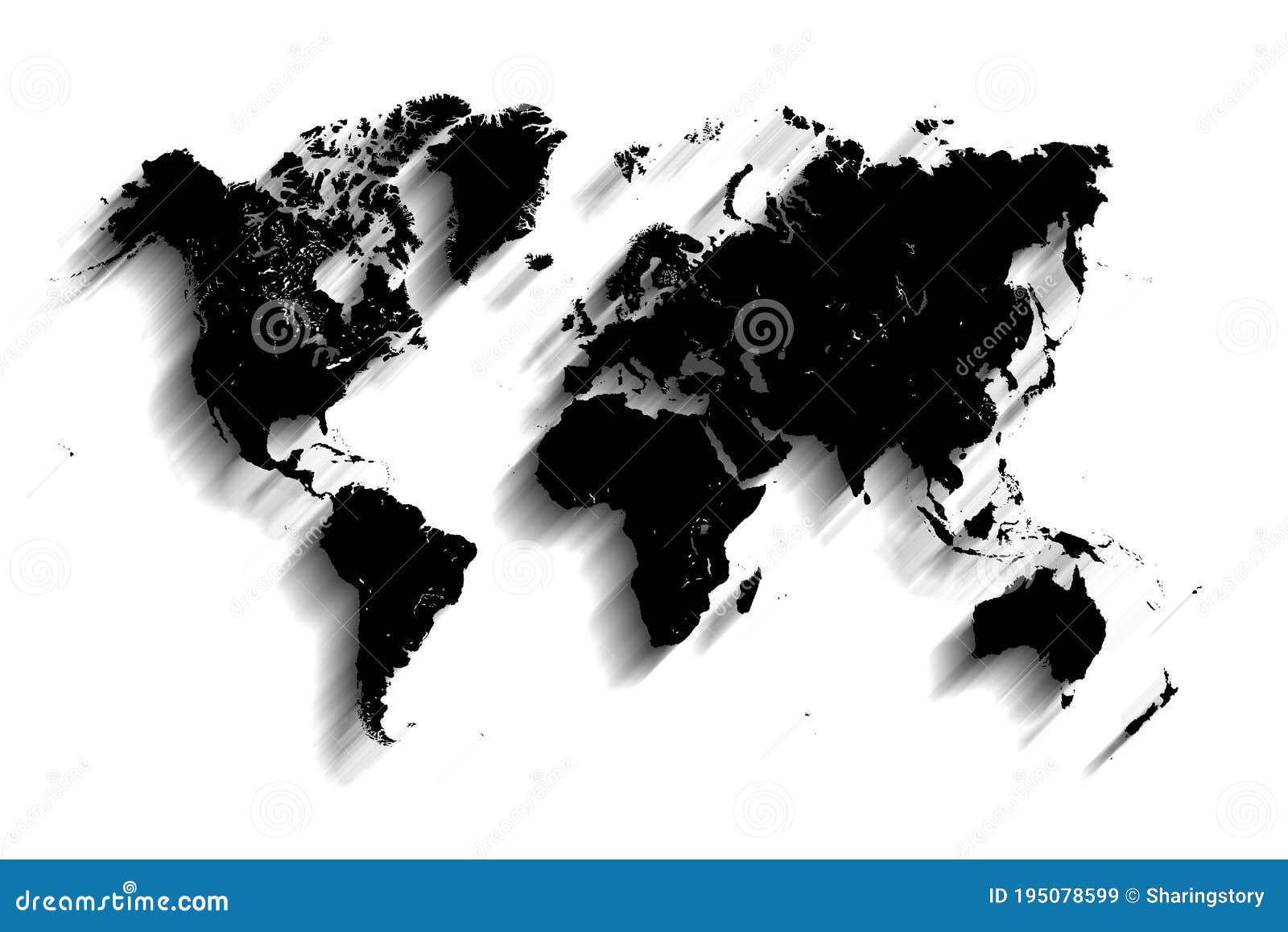 World Gray Maps. Map Atlas, Earth Topography Mapping Silhouette Vector ...