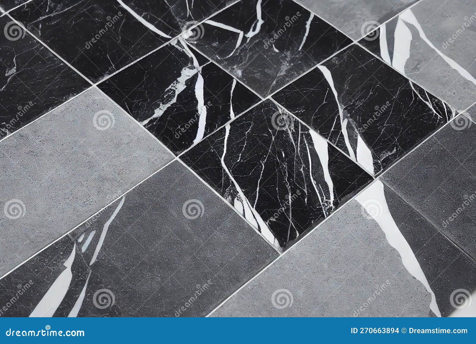 Black Marble Floor Texture Background. Stock Illustration ...