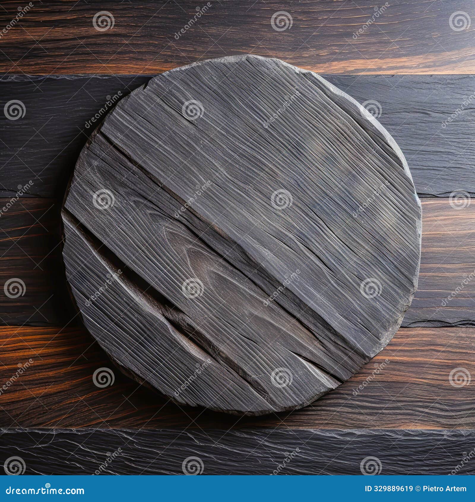 Black Marble Plate on Table Stock Image - Image of elegant, furniture ...