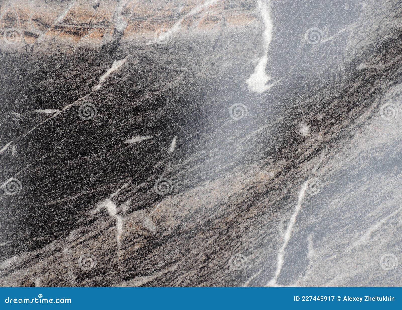 Black Marble, Polished Shiny Surface of Natural Stone with Large Brown ...