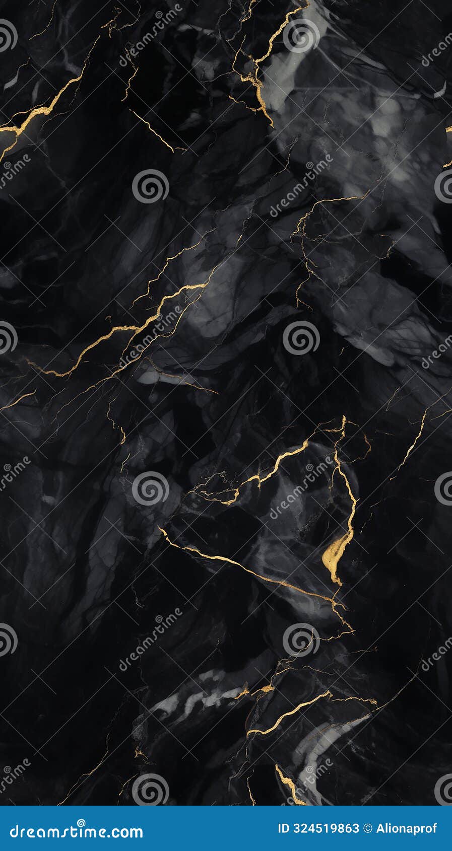 Black Marble Seamless Pattern Stock Illustration - Illustration of ...