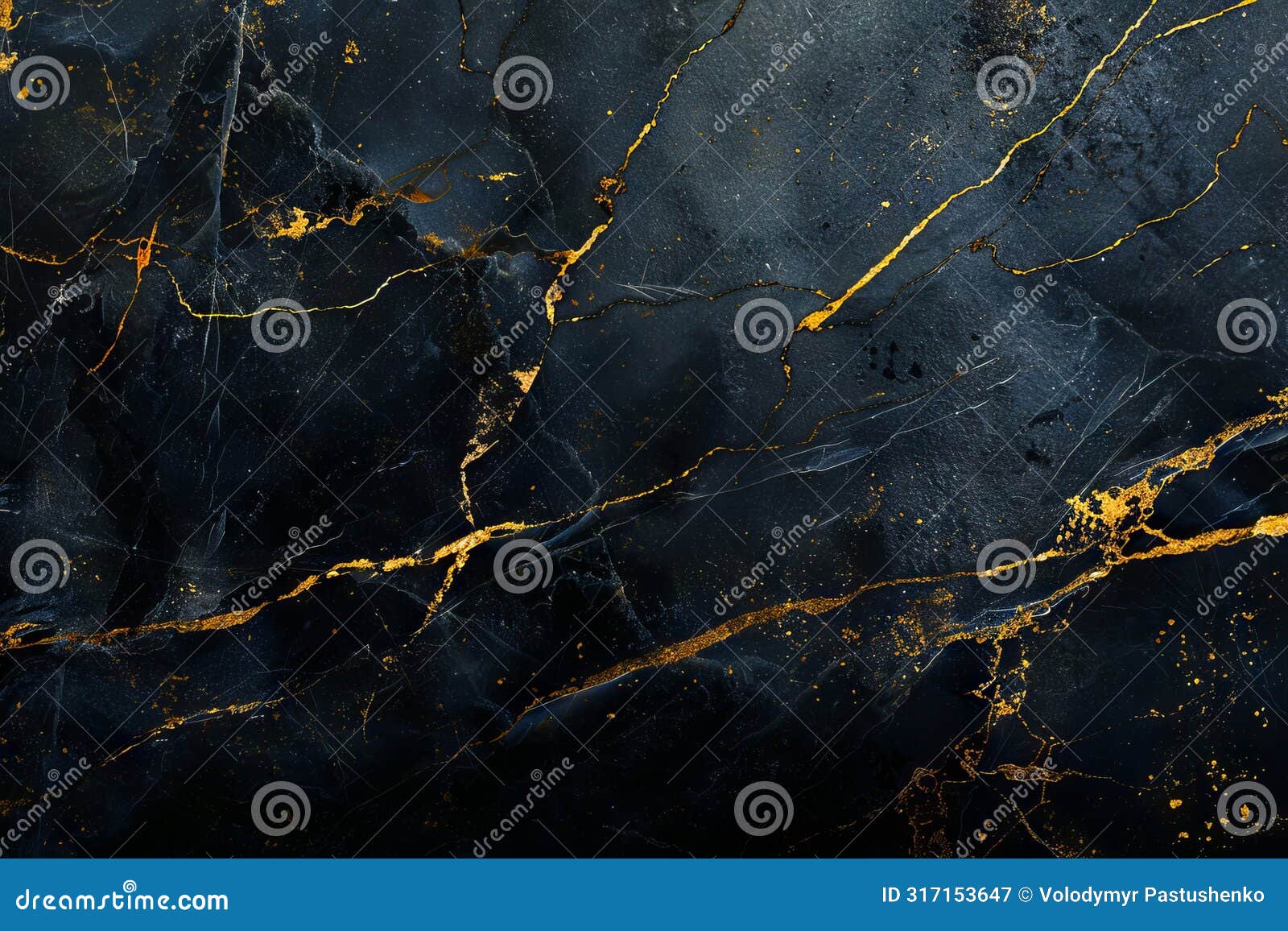 Black Marble Texture with Gold Paint Stock Image - Image of texture ...