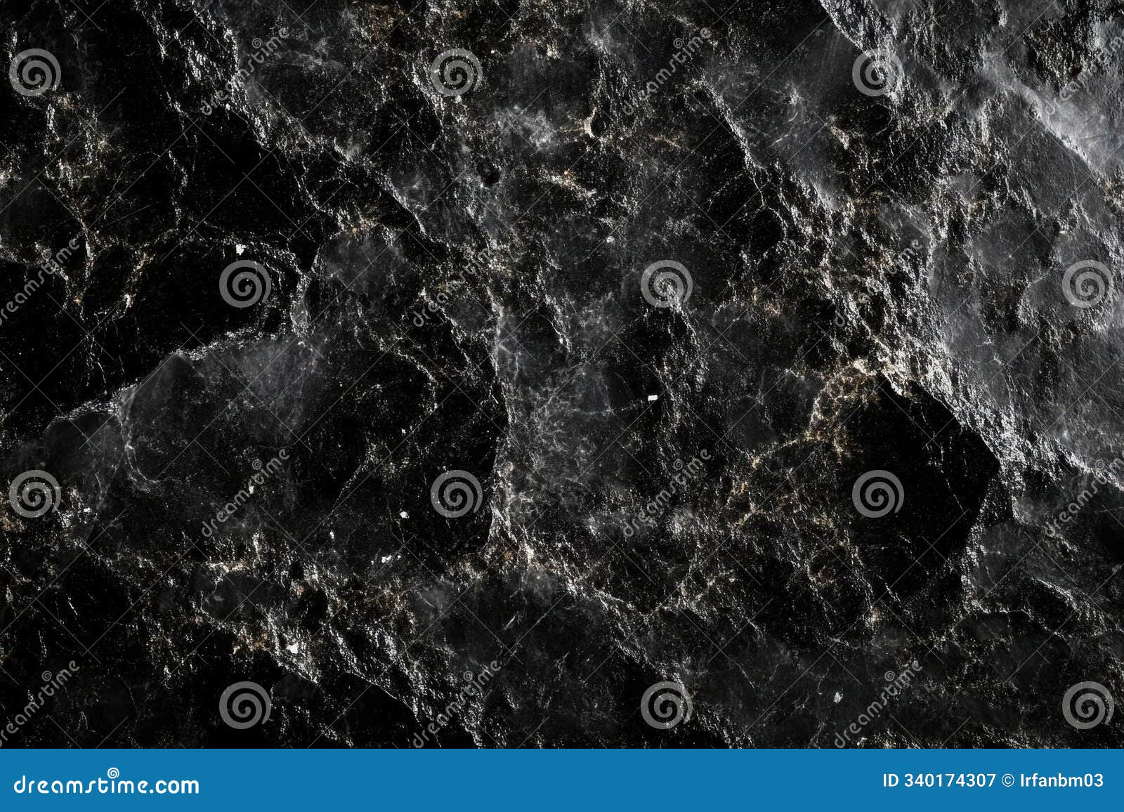 Black Marble Texture, a Seamless Pattern for Design Stock Illustration ...