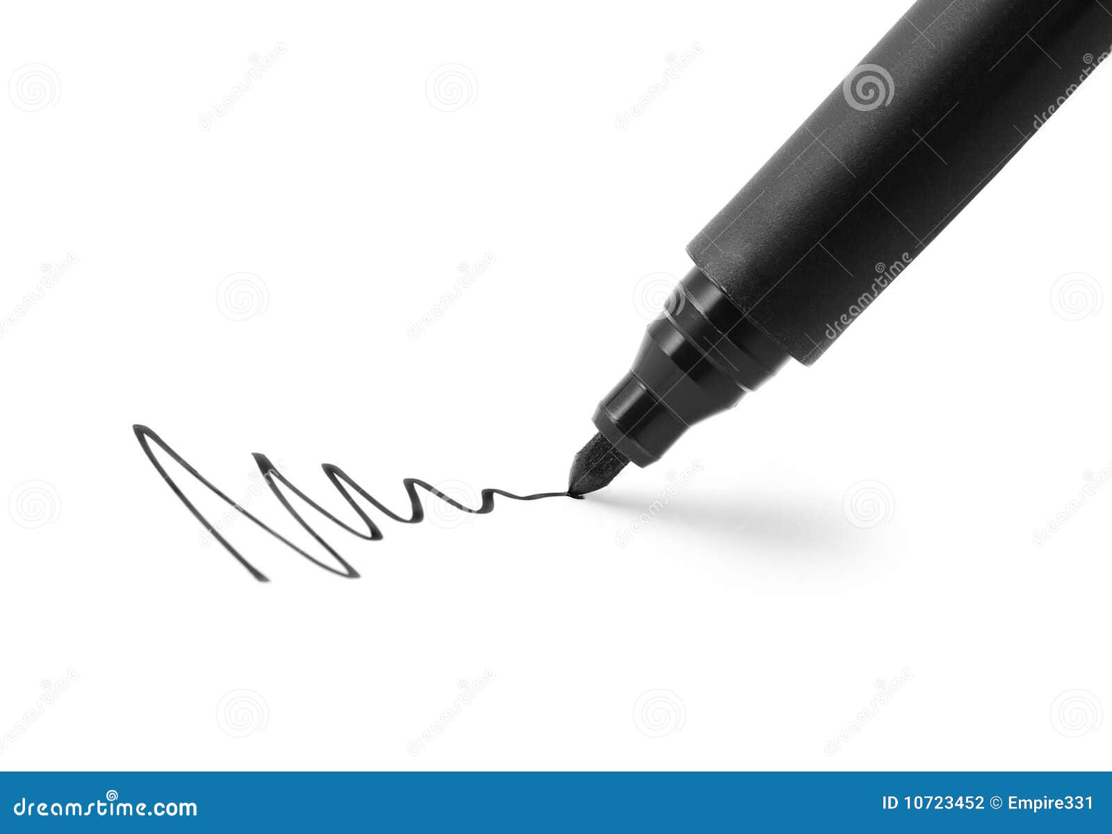 Black marker stock photo. Image of write, paper, signature - 10723452