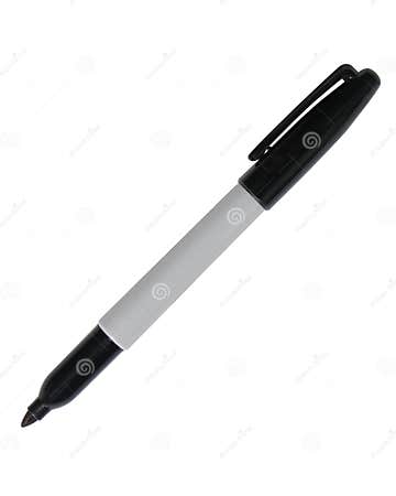 Black marker stock image. Image of marker, tool, isolated - 1844615