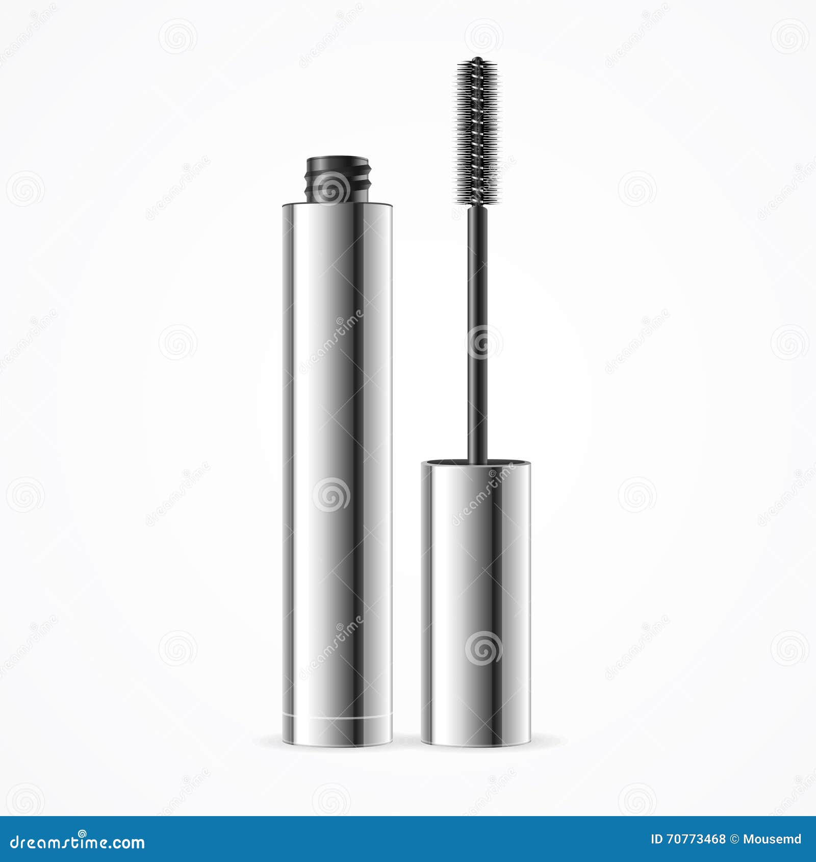 Black Mascara Applicator. Types Of Mascara. Vector Illustration, Flat ...