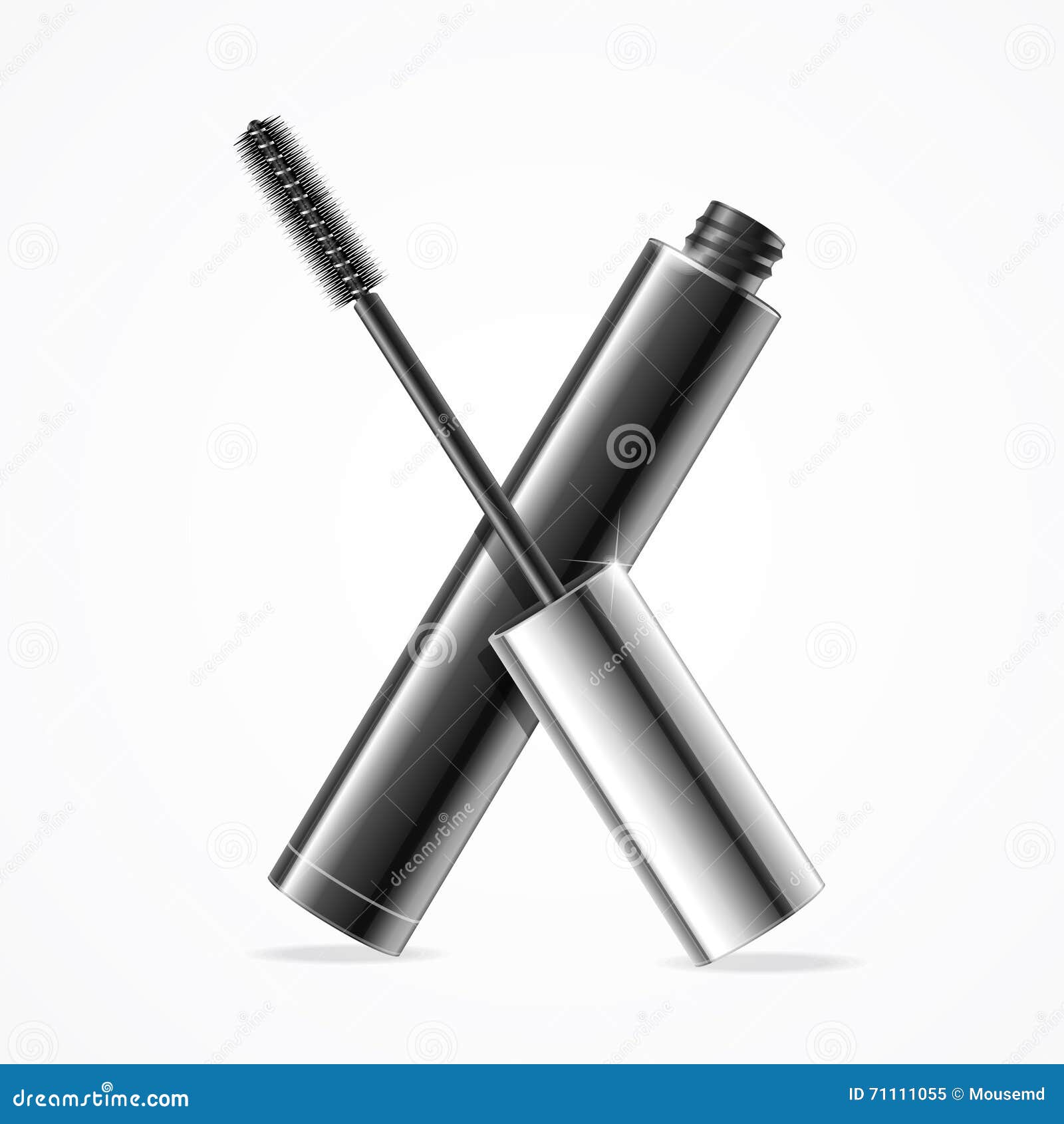 Black Mascara. Vector stock vector. Illustration of container - 71111055