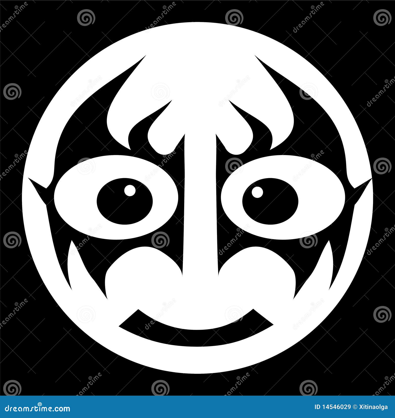 Black mask stock vector. Illustration of metall, halloween - 14546029