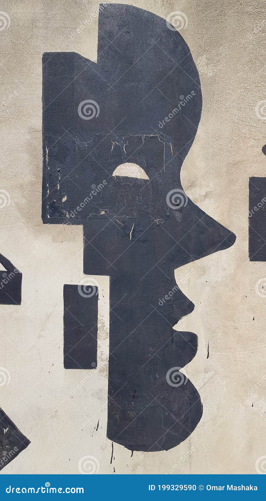 A mask grafitti stock photo. Image of damaged, hidde - 199329590