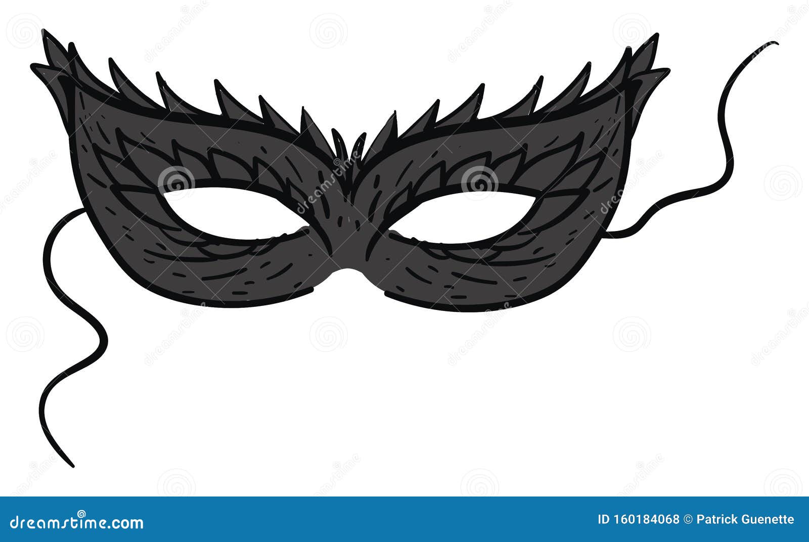 Black Mask, Illustration, Vector Stock Vector - Illustration of head ...