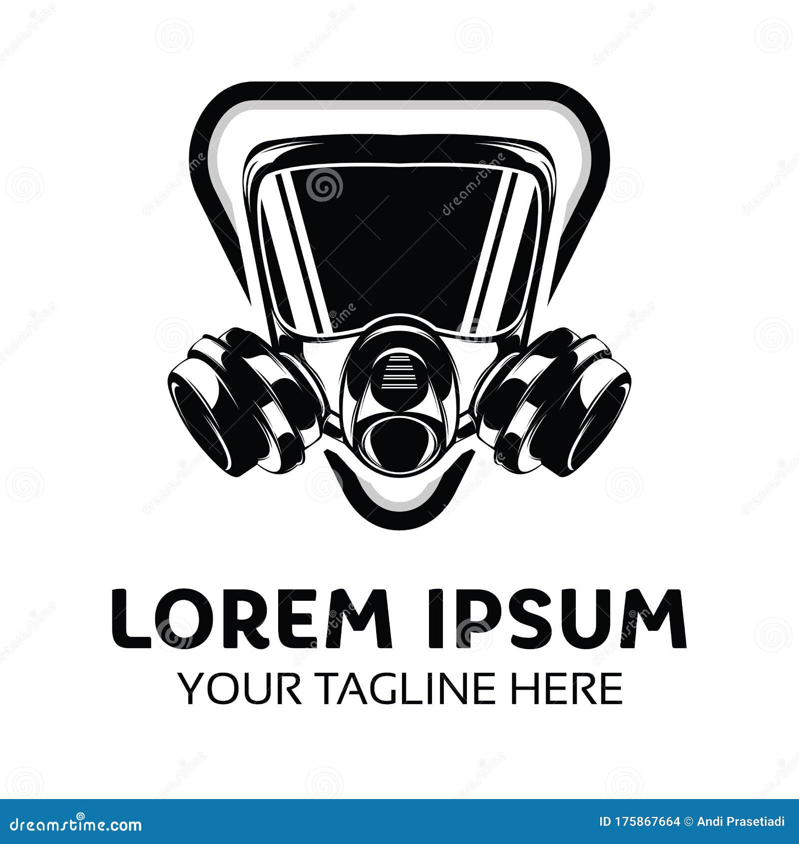 Black Mask Protection Logo Design Inspiration Stock Vector ...