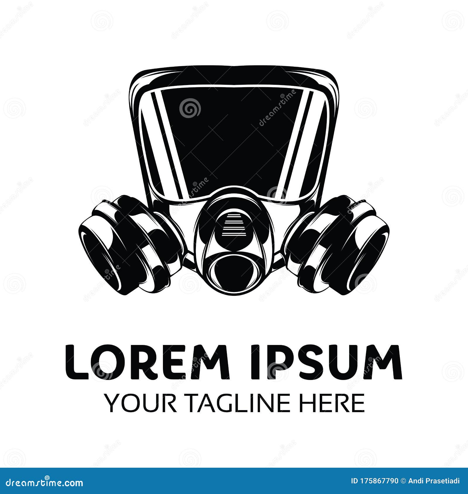 Black Mask Protection Logo Design Inspiration Stock Vector ...