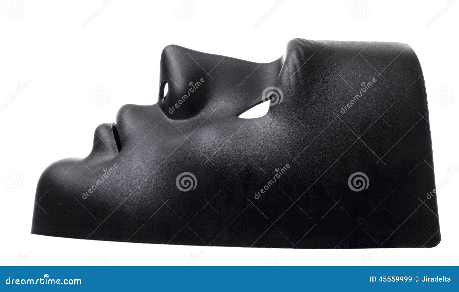 Black Mask Side View stock image. Image of background - 45559999