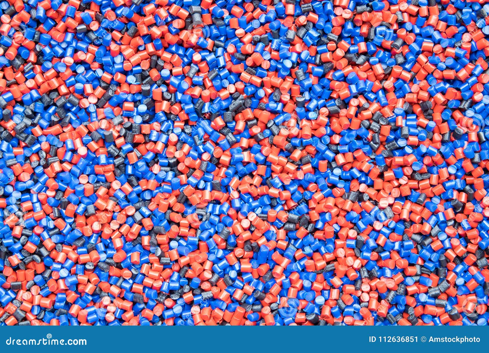 Black Masterbatch in Plastic Bag Isolated on White Background Stock ...