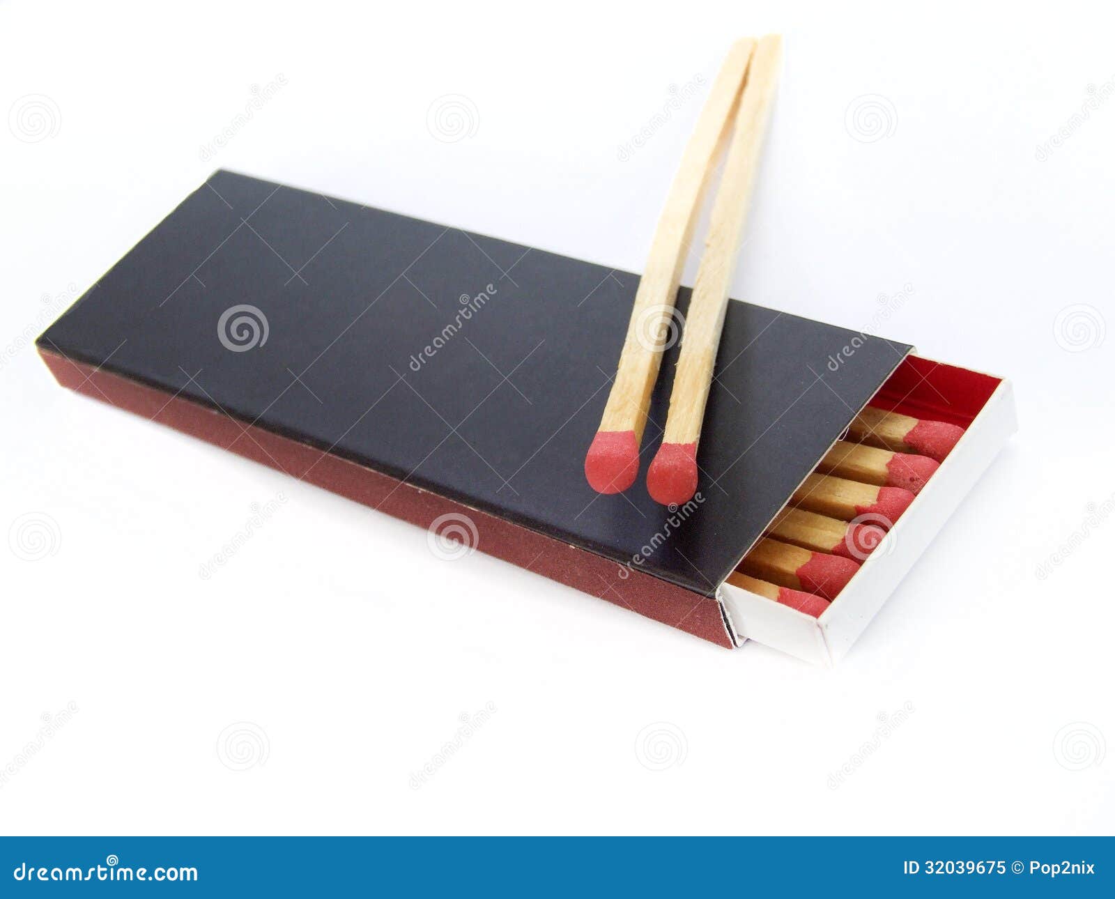 Black matchbox stock image. Image of matchstick, blank - 32039675