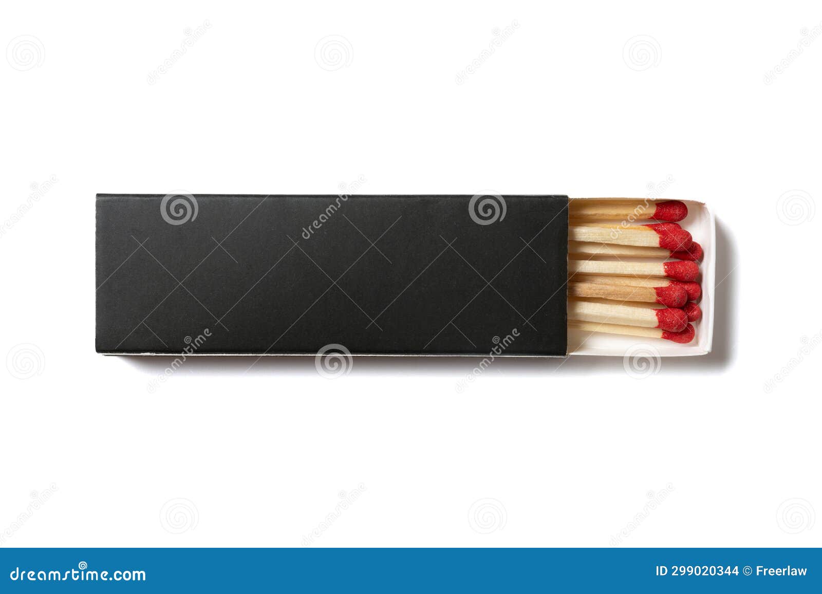 Black Matchbox on White Background Stock Photo - Image of unlit ...