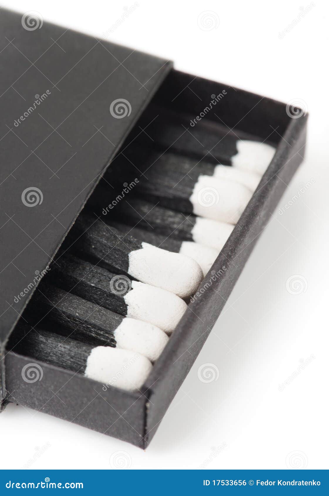 Black Matches on White Surface Stock Photo - Image of care, bunch: 17533656