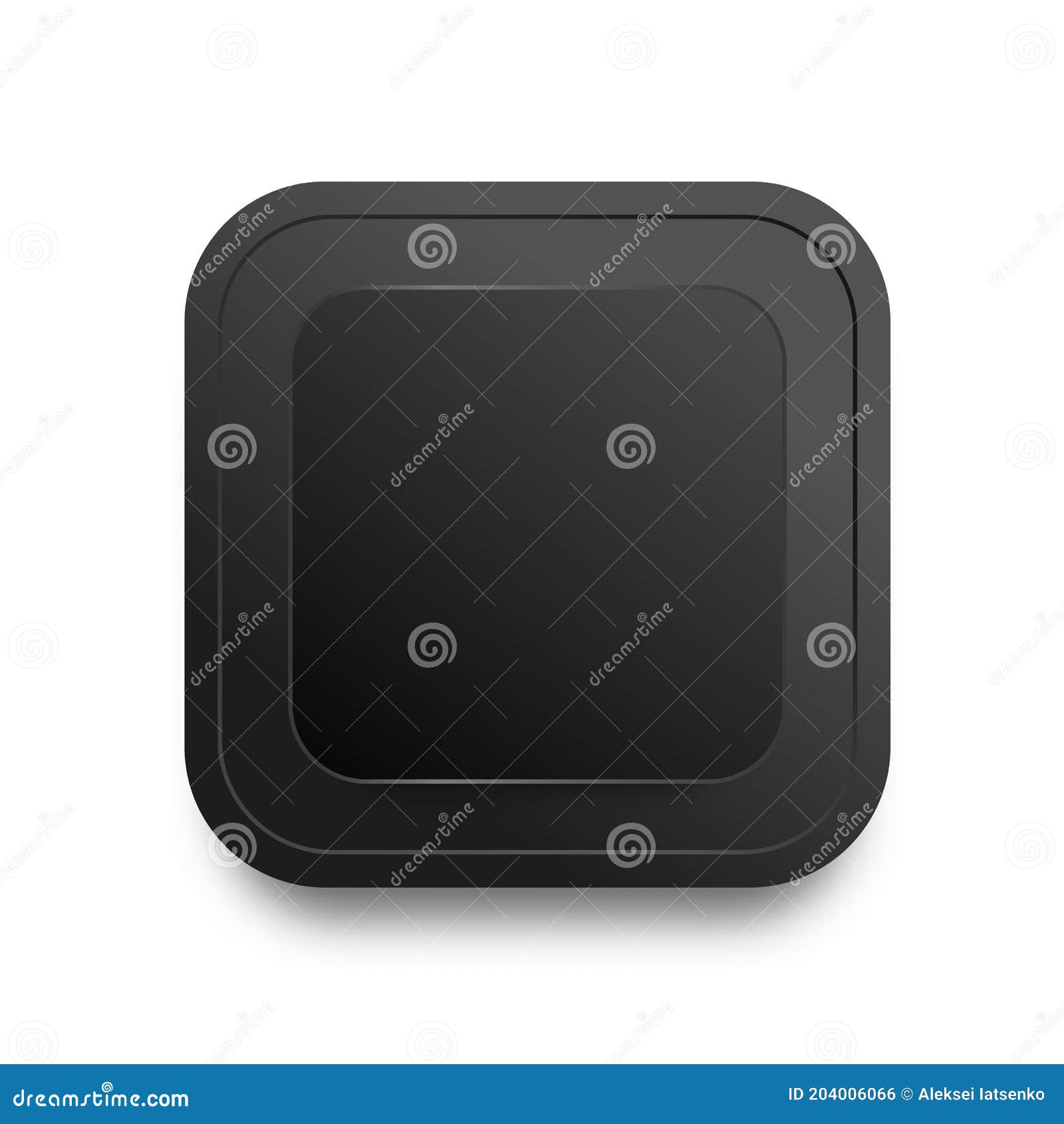 Black Material Texture Template Button Web Icon Stock Vector ...