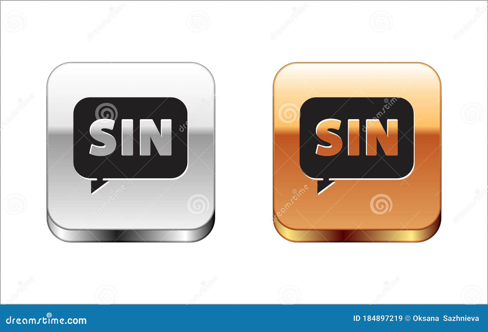 Black Mathematics Function Sine Icon Isolated on White Background ...