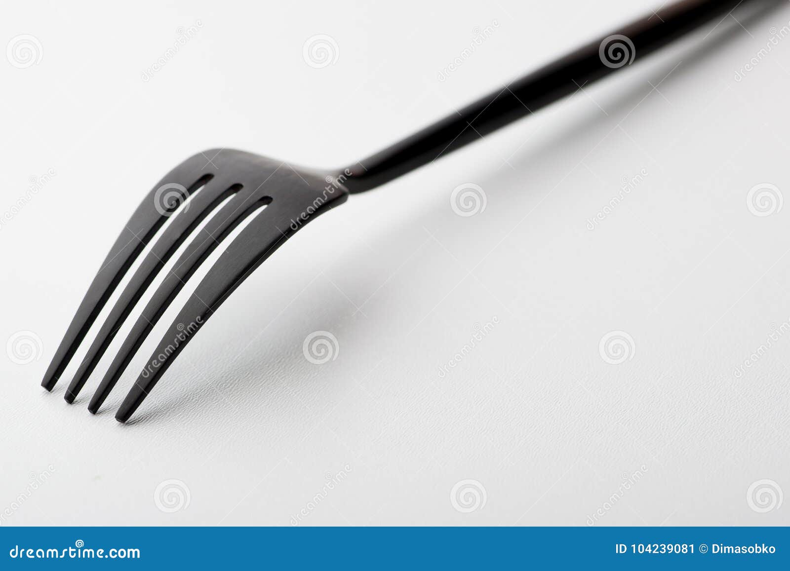 Black matte fork stock image. Image of sharp, dinner - 104239081