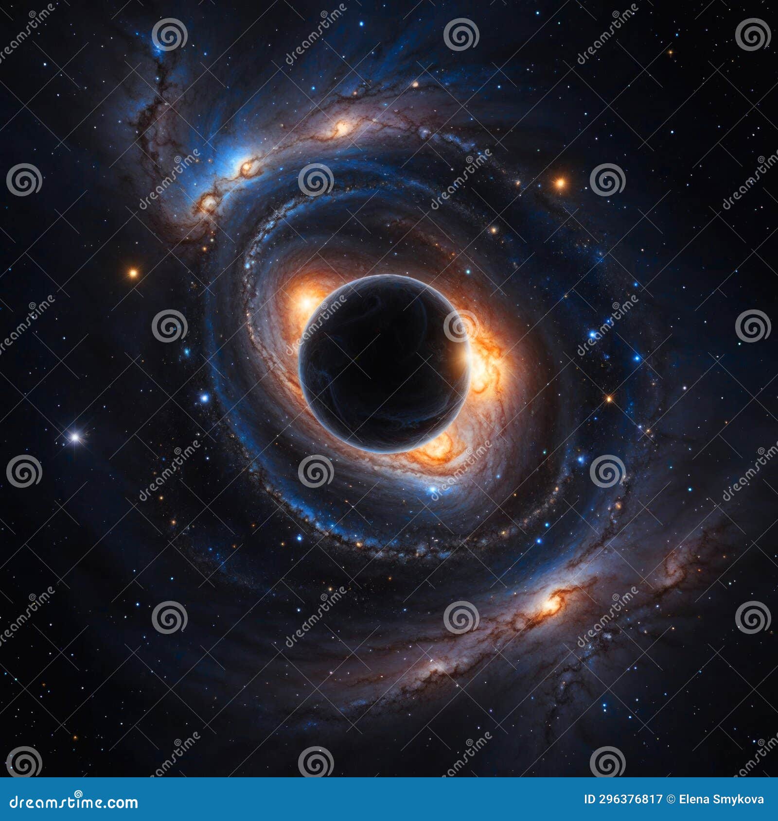 Black Matter in the Space of the Universe. Space, Energy Stock ...