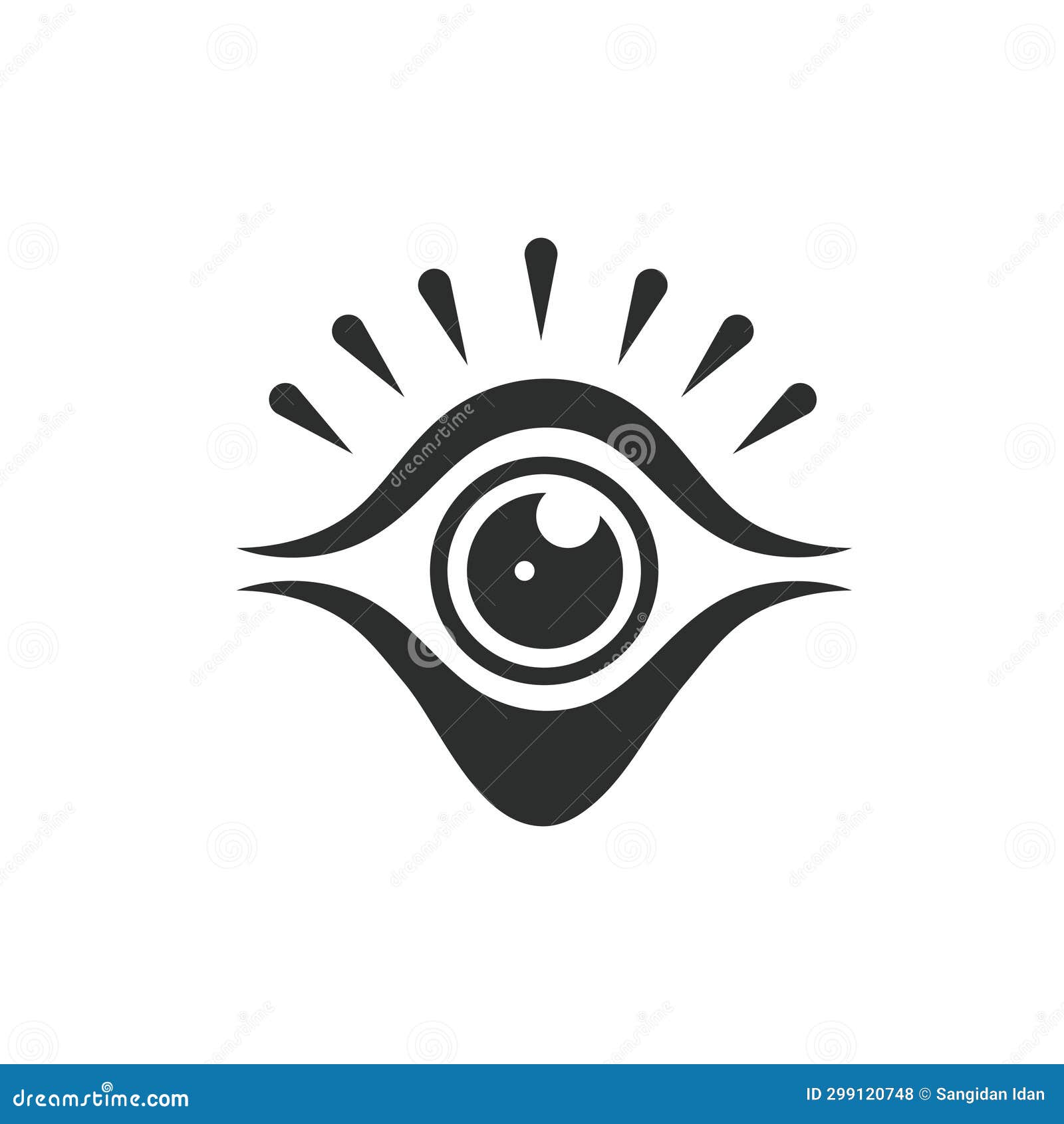 Black Medical Eye Care Icon Vector Concept Design Template Stock ...