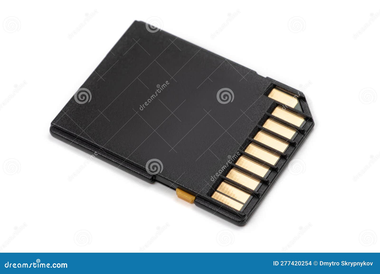 Black Memory SD. Card, Isolated on White Stock Photo - Image of ...