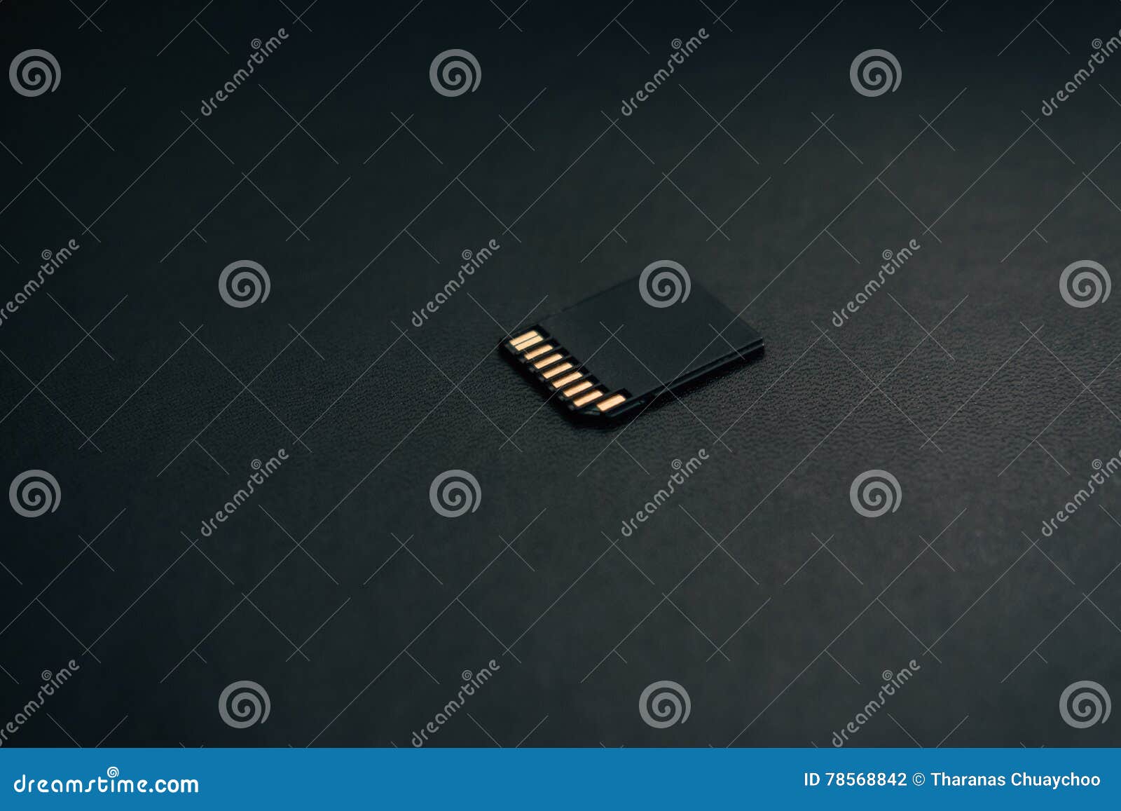 Black memory SD card stock photo. Image of chip, connections - 78568842