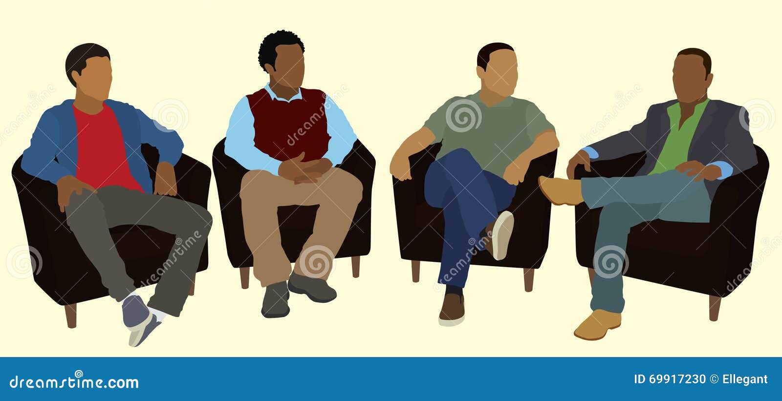 Group Of African Afro Women Friends Laughing. Black Business Woman With ...